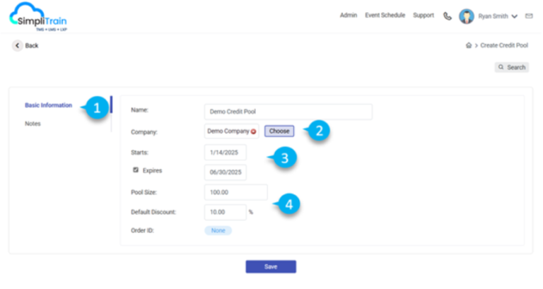 How to Create Credit Pools in SimpliTrain - SimpliTrain HelpDesk