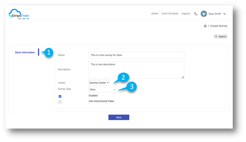 How to Create a Survey in SimpliTrain - SimpliTrain HelpDesk